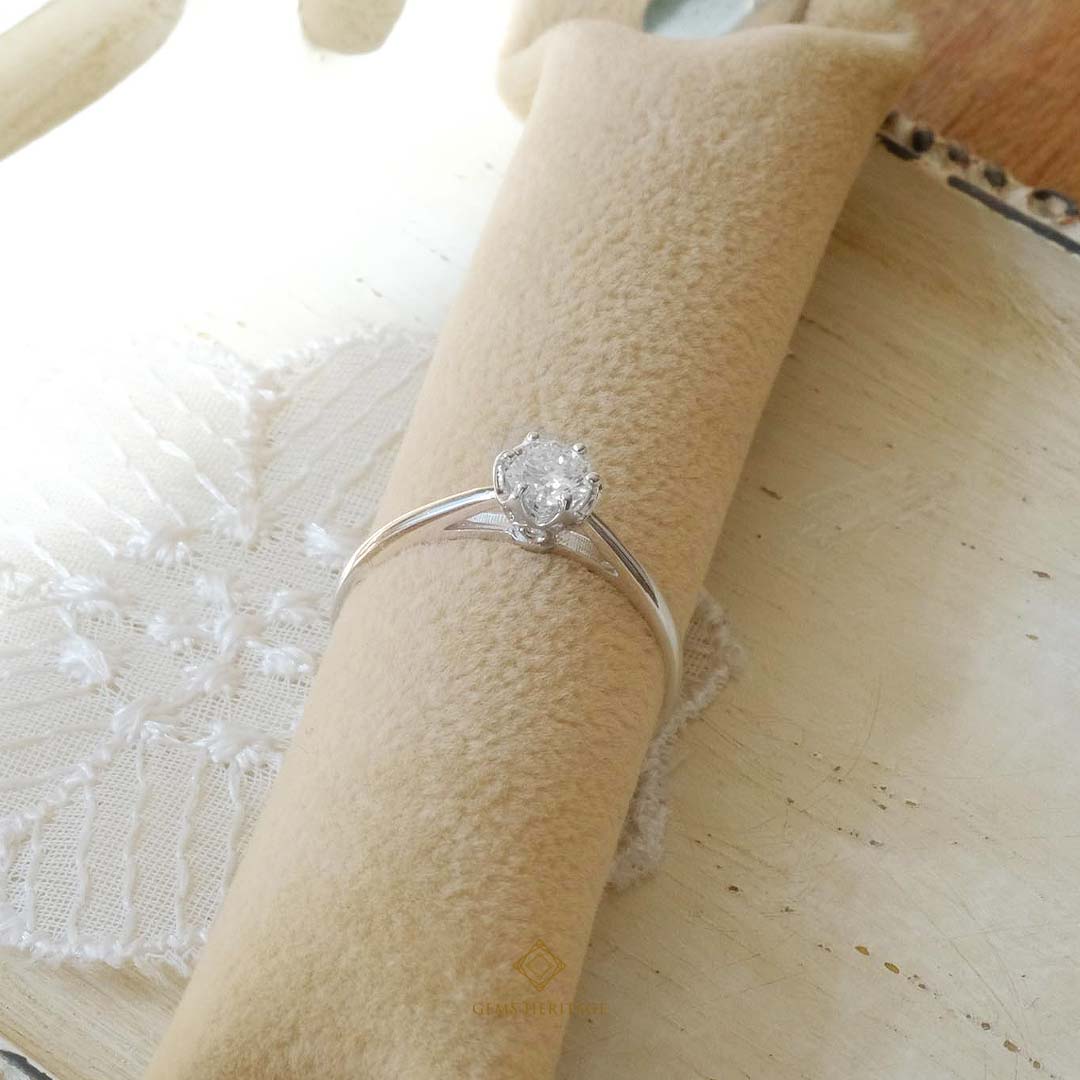 Blooming sweet wedding ring (RWG532(s)) – Gems Heritage